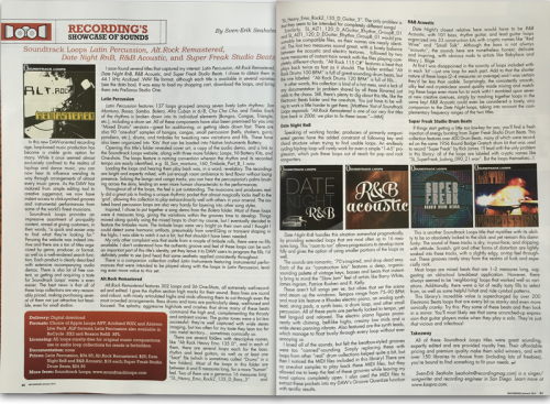 Soundtrack Loops Featured in Recording Magazine 2015
